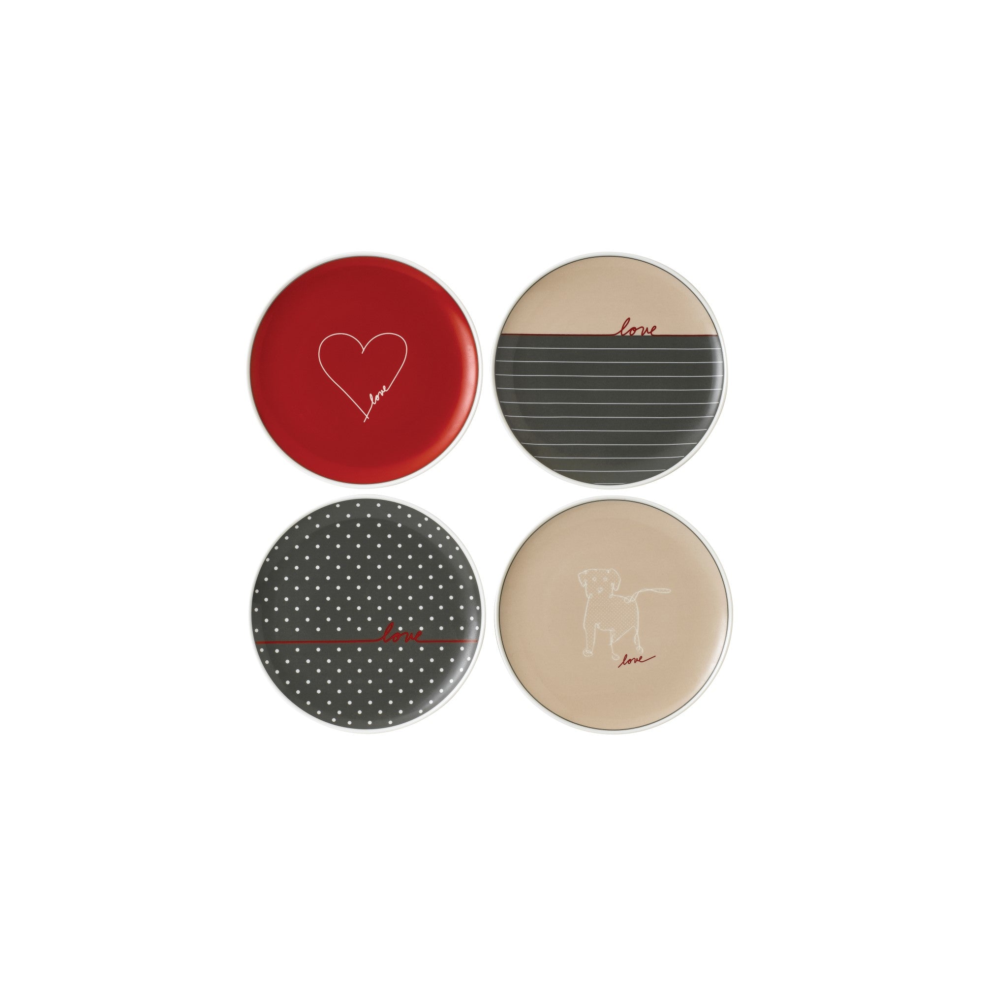 ED Ellen DeGeneres Crafted collection Plate 21cm Signature Set of 4 ...